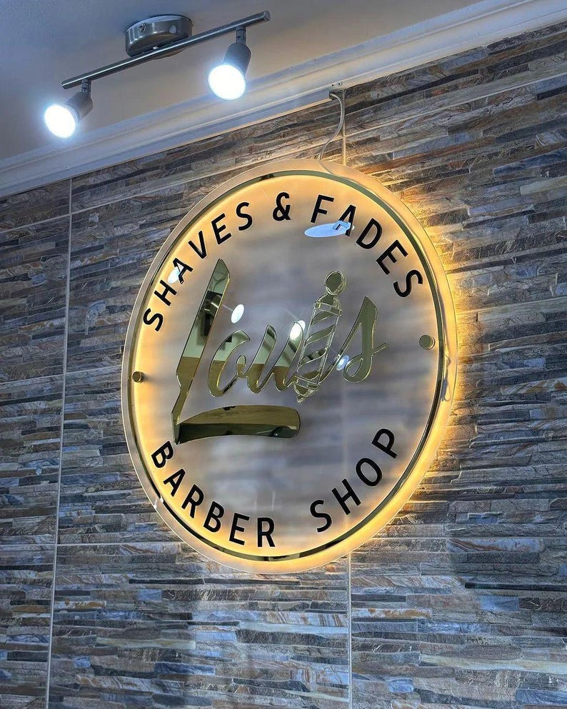 Light up Sign, Custom LED Sign, Backlit Logo Sign, Acrylic Business ...