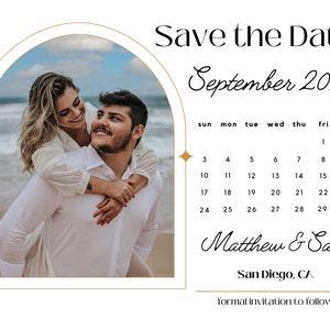 Save the Date Template, Downloadable Template, Wedding Invitation ...