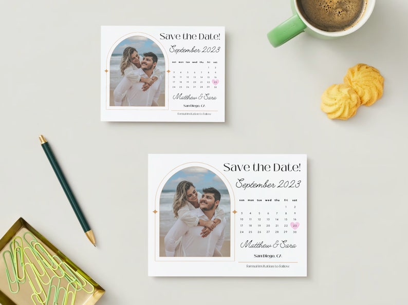 Save the Date Template, Downloadable Template, Wedding Invitation ...