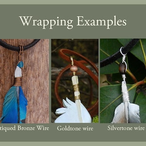 CUSTOM - 3-inch Leather Feather Pendant - Bird Feather Necklace - Etsy