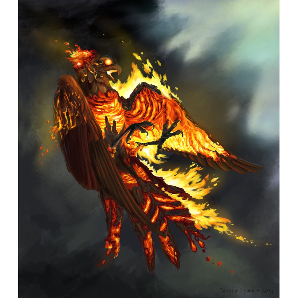 Firebird Mythical Art