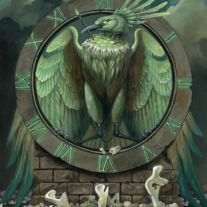 Radioactive Phoenix Radium PRINT Fantasy Science Fiction Scifi Bird ...