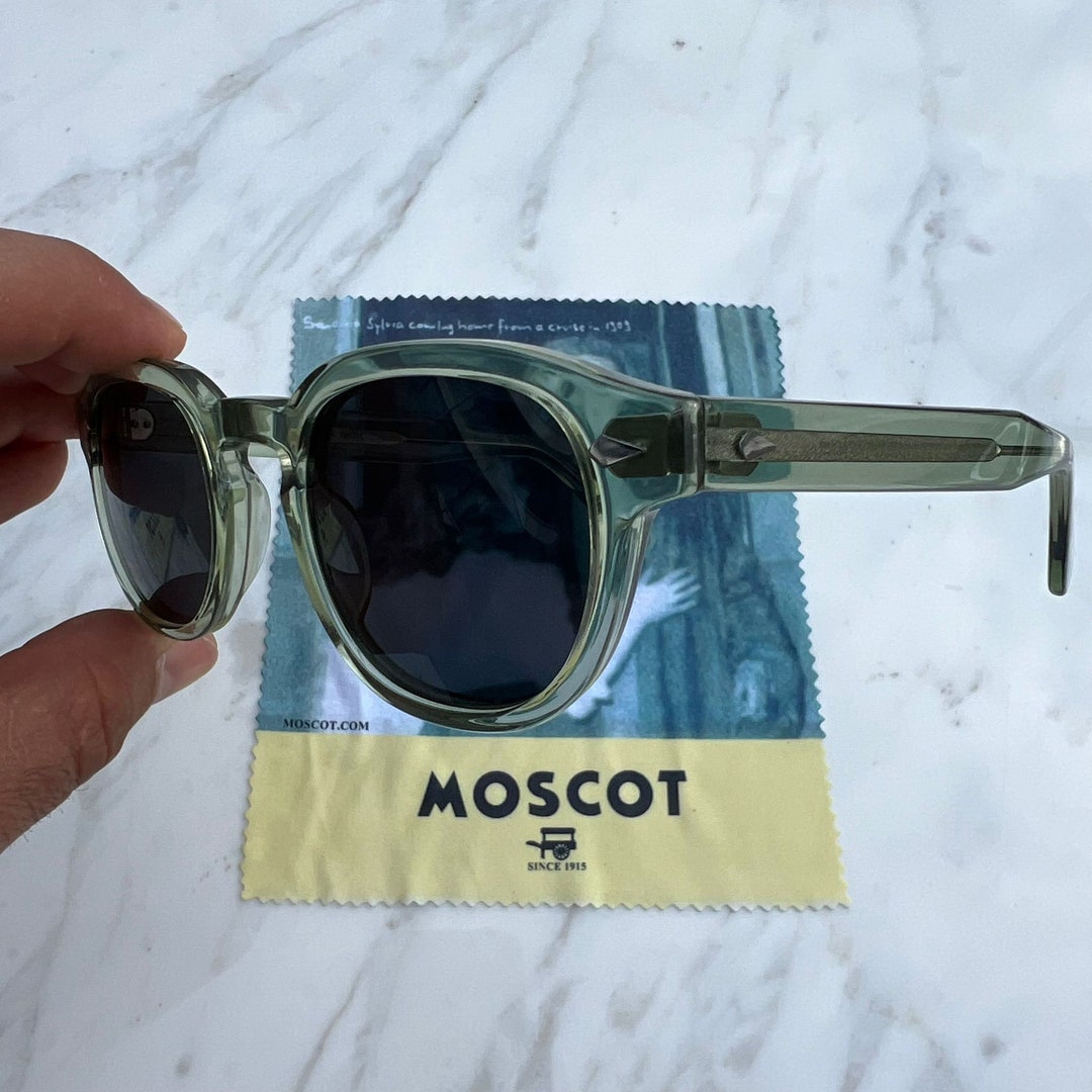 Moscot Lemtosh Luxury Vintage Sunglasses / Green Frame / Gray Lens ...