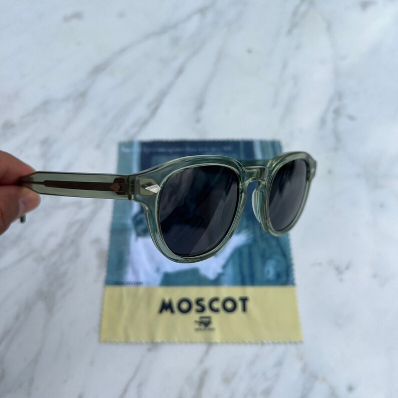 Moscot Lemtosh Luxury Vintage Sunglasses / Green Frame / Gray Lens ...