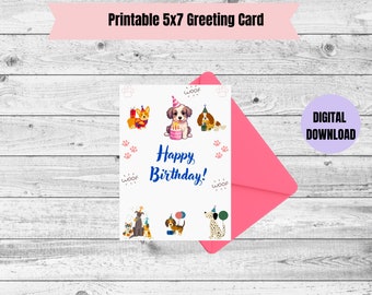 Printable Birthday Card - Etsy