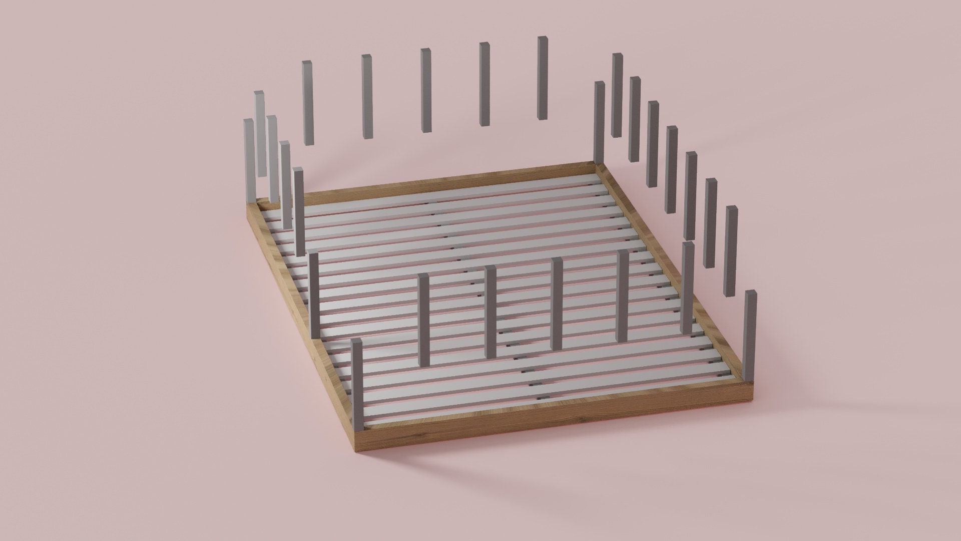 DIY Montessori, Toddler, Kids, Floor Bed Frame Build Plan - UK King ...