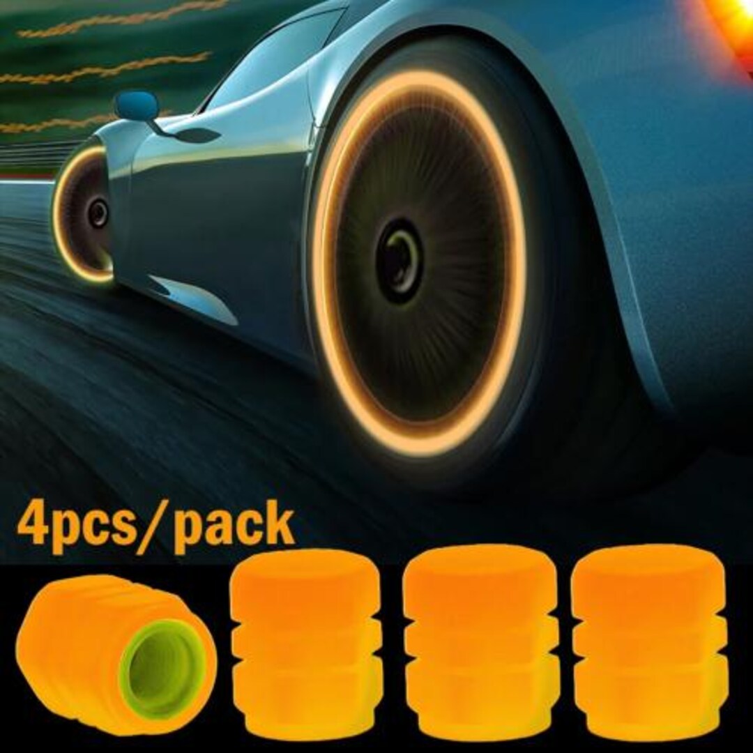 Orange Glow in the Dark Vehicle Dust Caps UK - Etsy