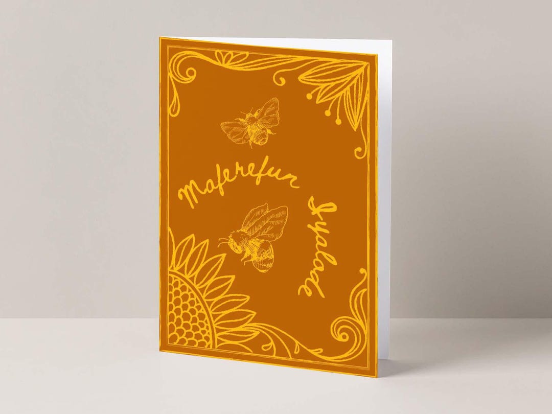 Oshun Maferefun Iyalode Greeting Card (dark Honey) A6 — Yoruba / Lucumí ...