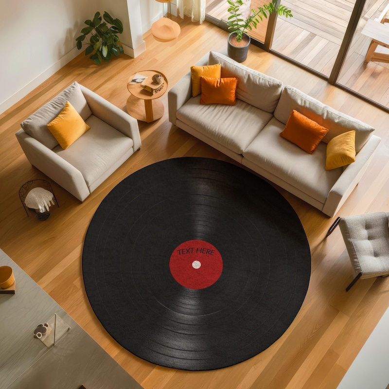 Vinyl Rug - Etsy