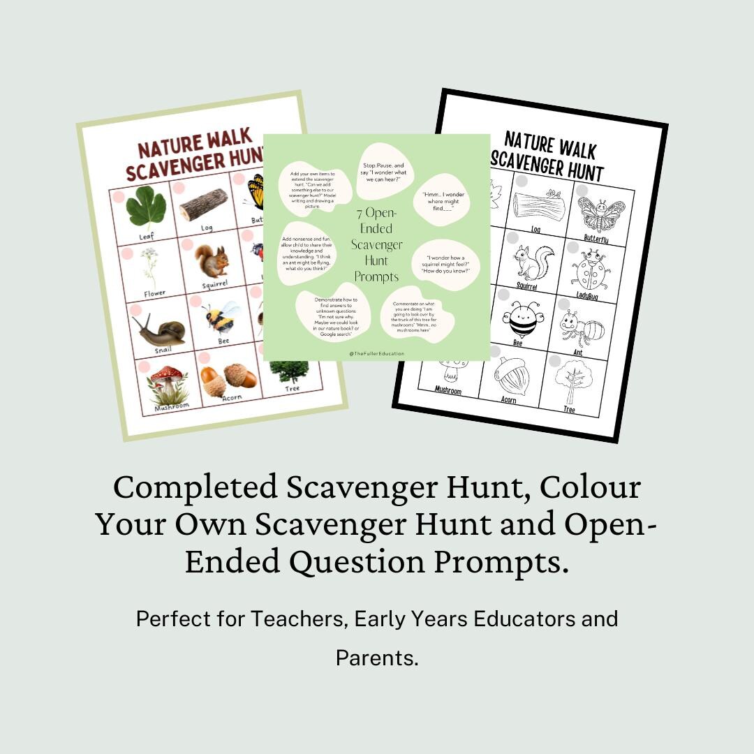 Nature Walk Scavenger Hunt, Early Years Activity, Pre-school Learning ...