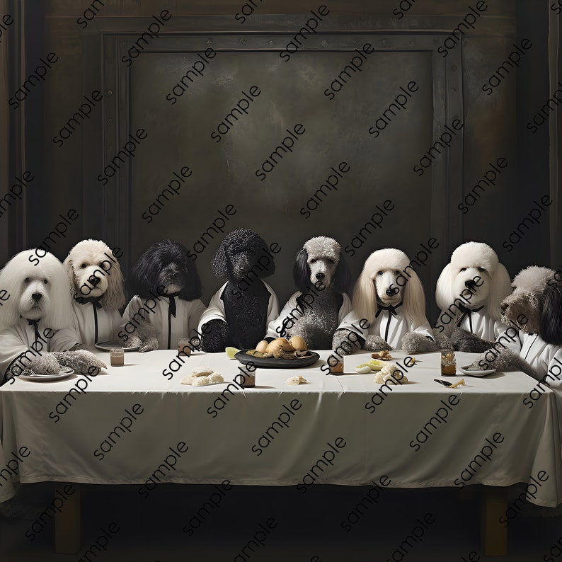 Street Art, Comic, Wallart, Last Supper, Banksy, Dogs - Etsy