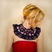 Dark Blue Lace Collar - Etsy