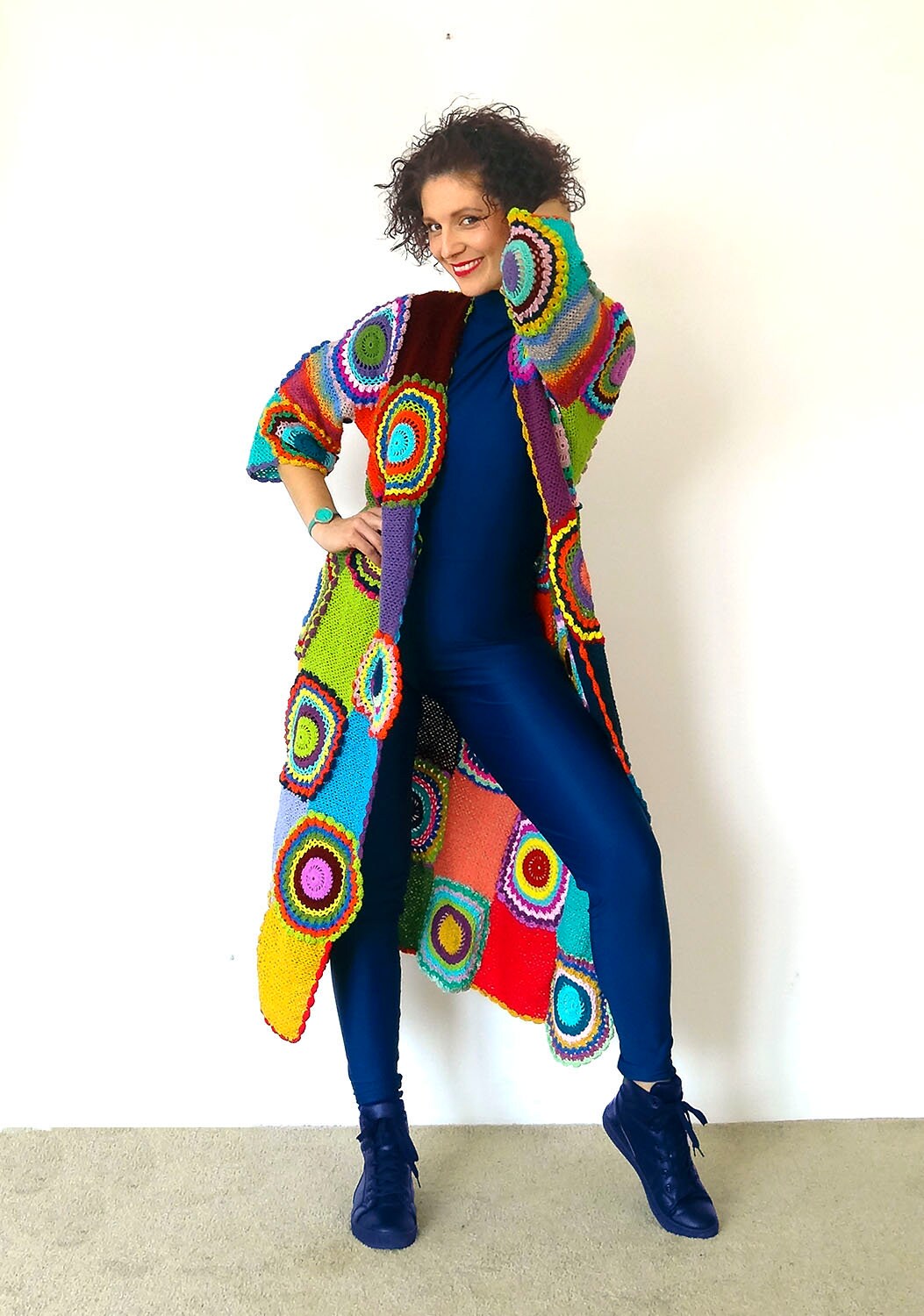 New! Boho Chic Long Cardigan, Bohemian Long Sweater, Plus Size Spring ...