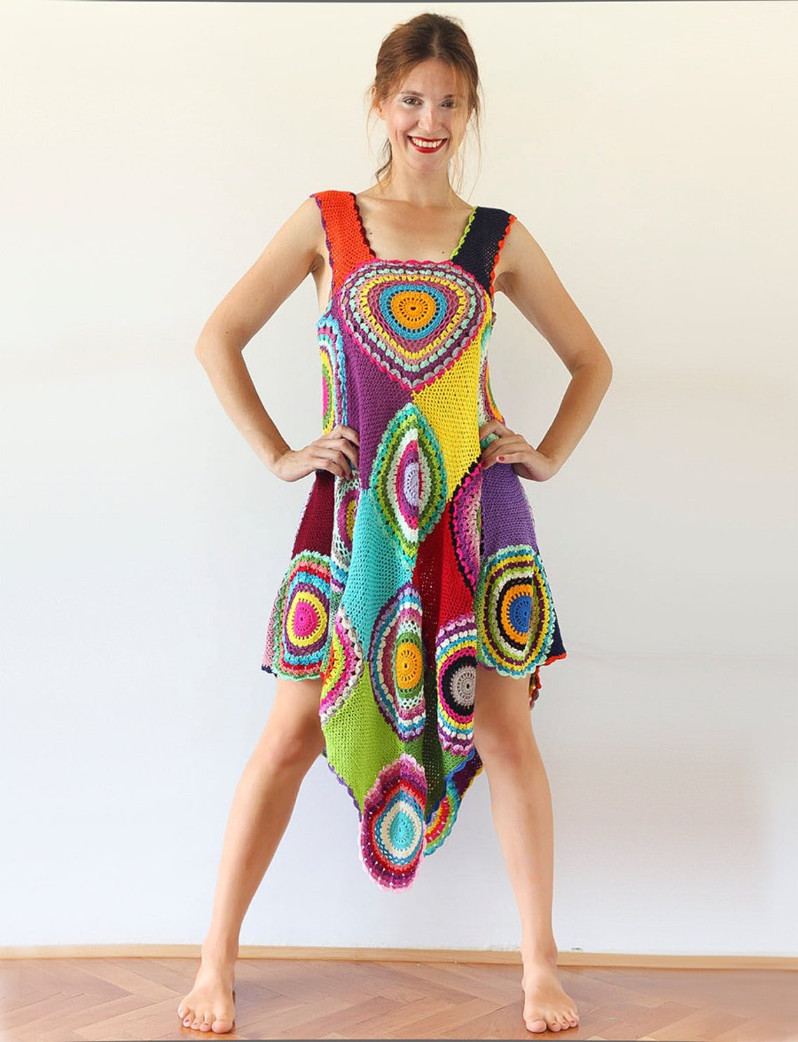 Women's Dress/tunic , Light Silky Yarn - MADE TO ORDER - Etsy