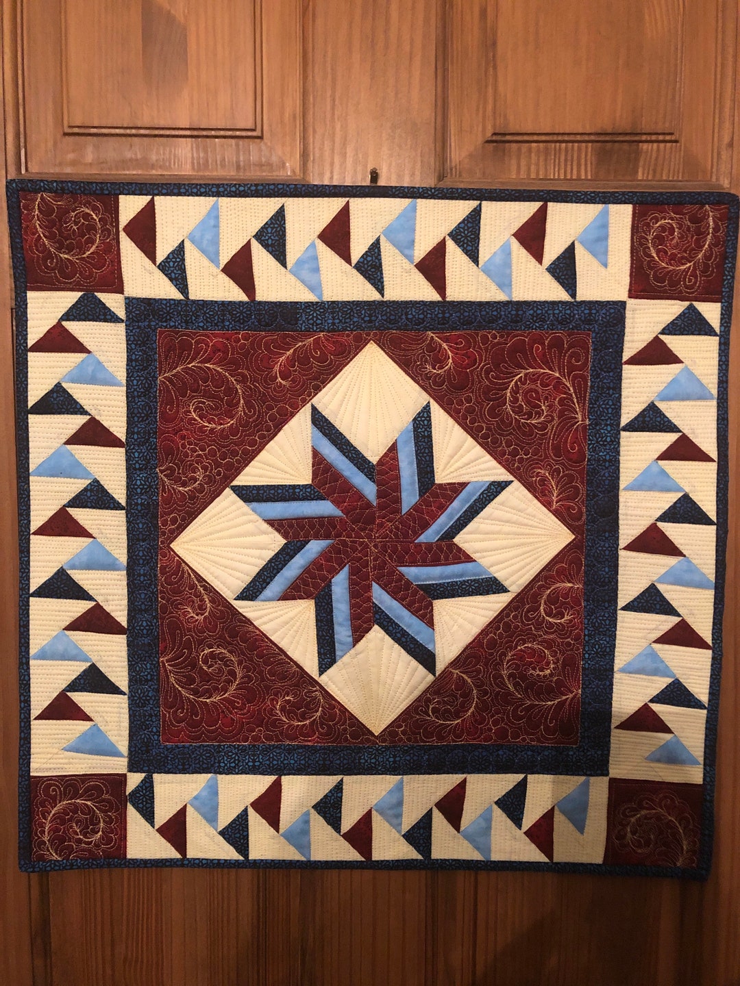 Quilted Liberty Lamoyne Star 22 Inch Square Table - Etsy