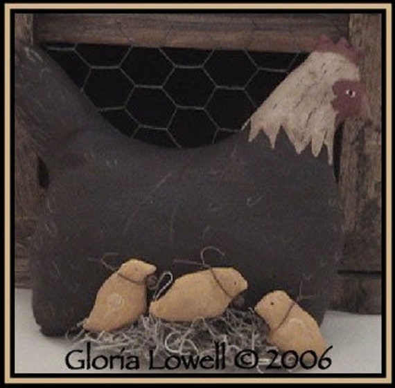 Items similar to Mother Hen and Chick ePattern on Etsy