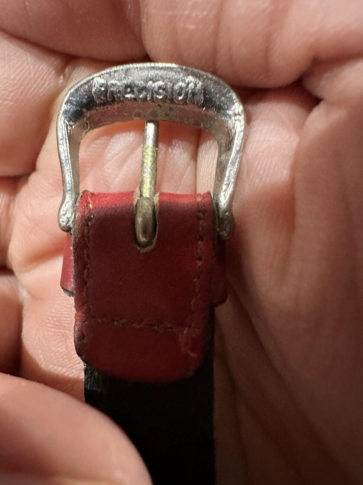 WORKING* Timex Rare Vintage Watch Red & Gold Dial Mechanical Watch With ...