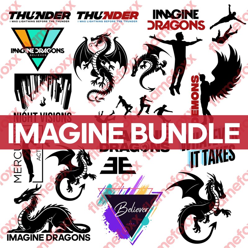3 Dragon Svg - Etsy