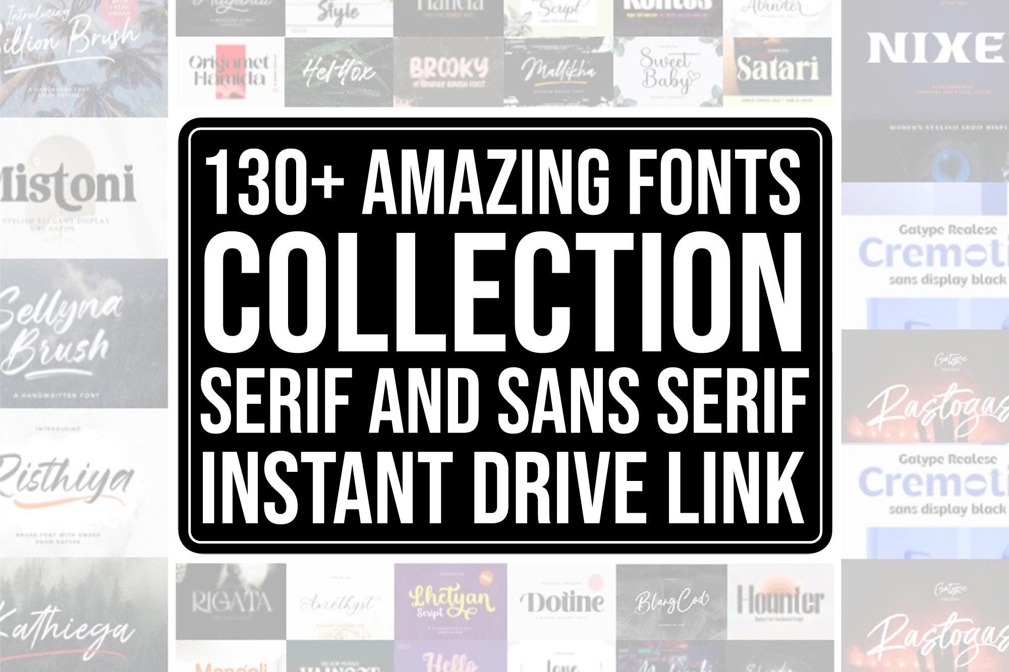 The Ultimate 130+ Fonts, Font Bundle, Cursive Font Bundle, Script Fonts ...