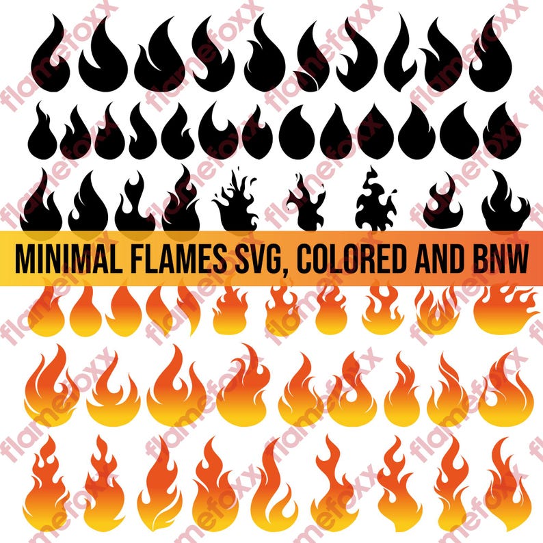 200+ Fire SVG Bundle, Fire Clipart, Fire Svg Files, Fire Flames Svg ...