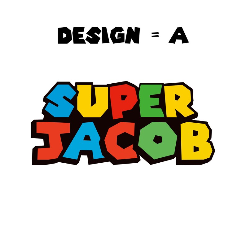 Super Mario Font Svg , Mario Bros Typography, Custom Super Mario Name ...