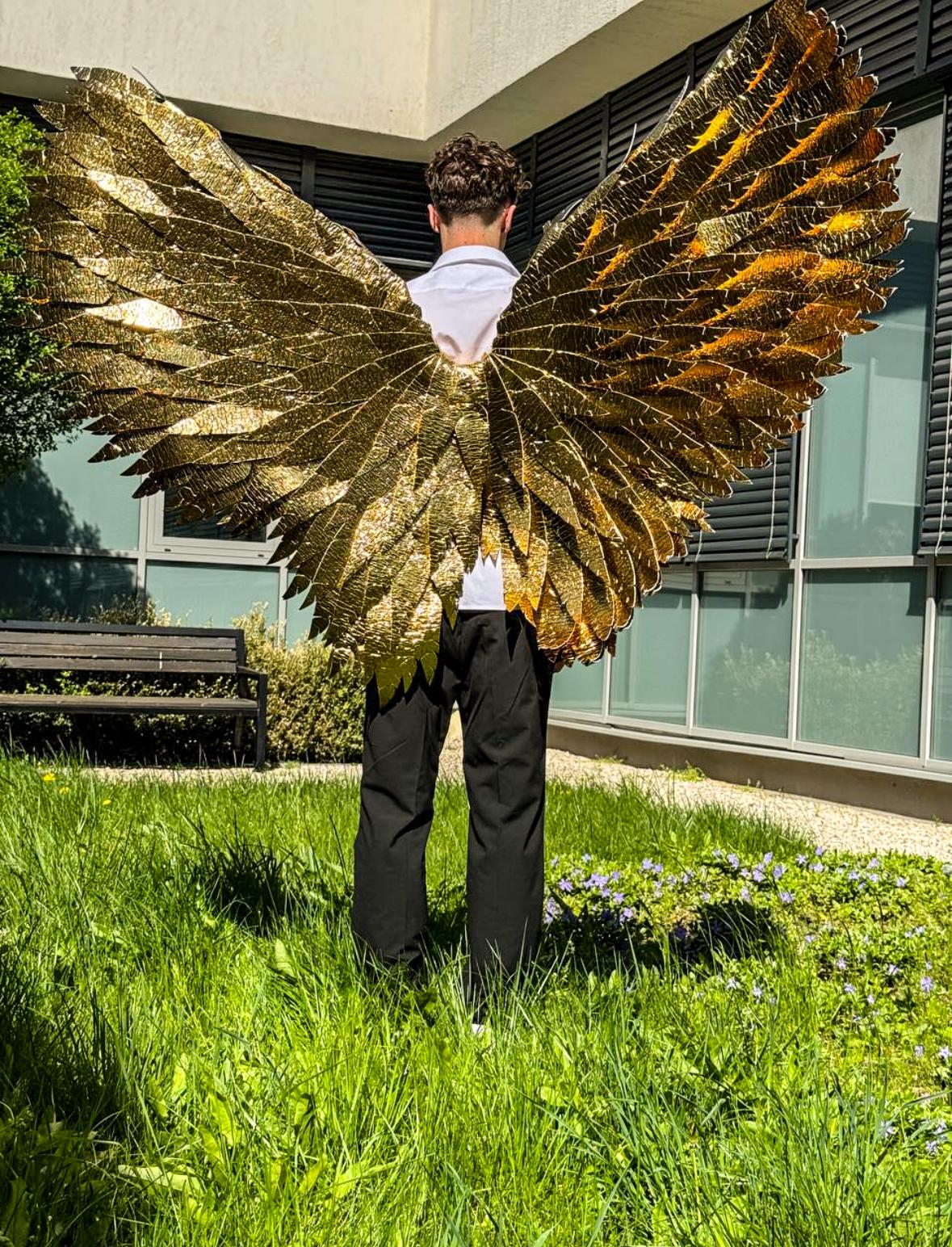 Shiny Golden Angel Wings, Gold Wings Accessory for Photoshoot ...
