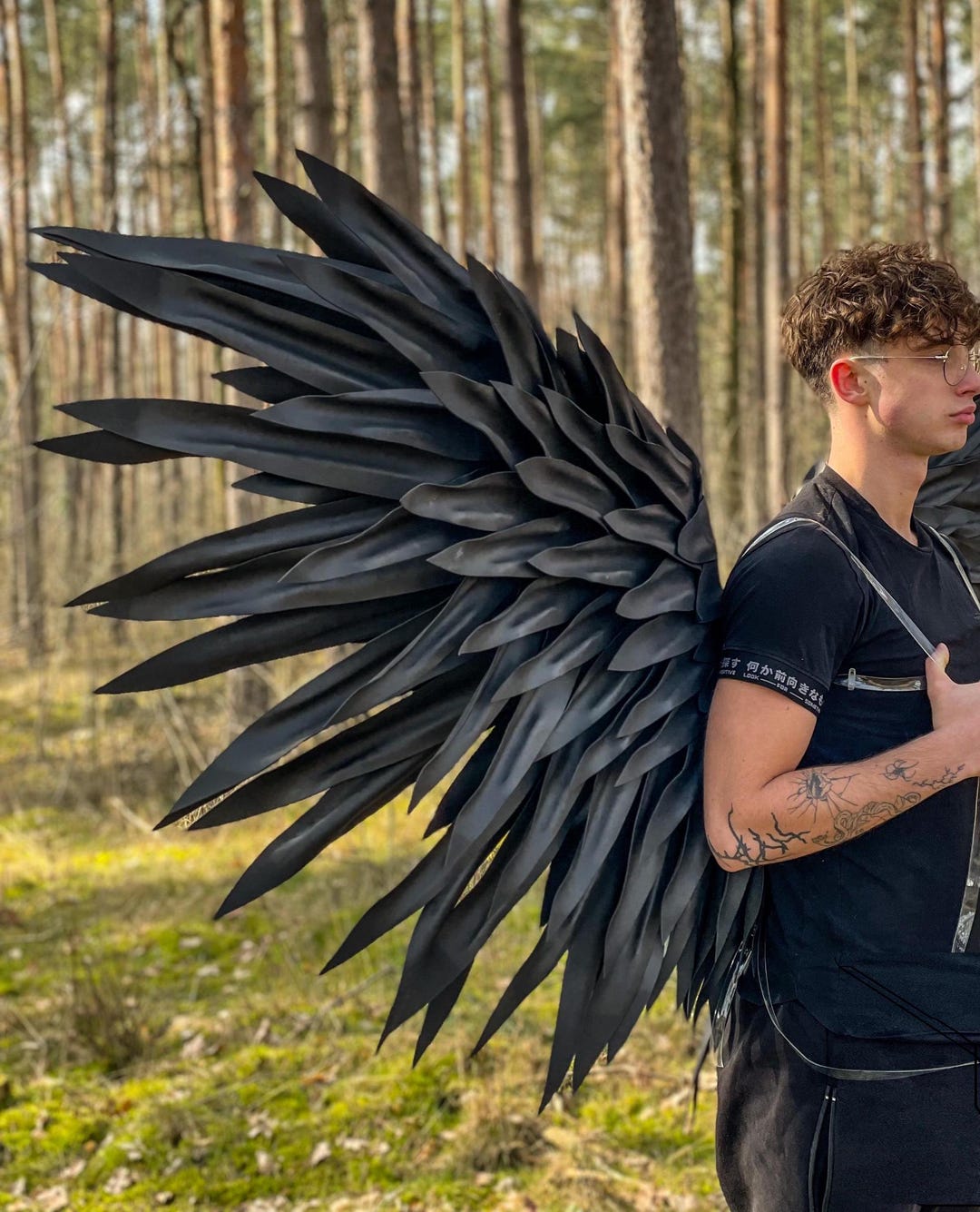 Big Black Demon Wings, Bird Wings, Devil Wings, Cosplay Wings, Dark ...