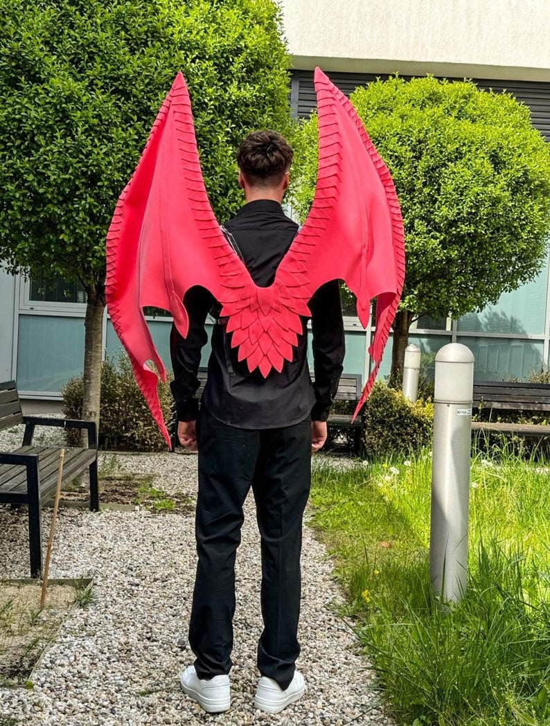 Dragon Red Cosplay Wings, Devil Wings, Demon Wings, Colored Wings ...