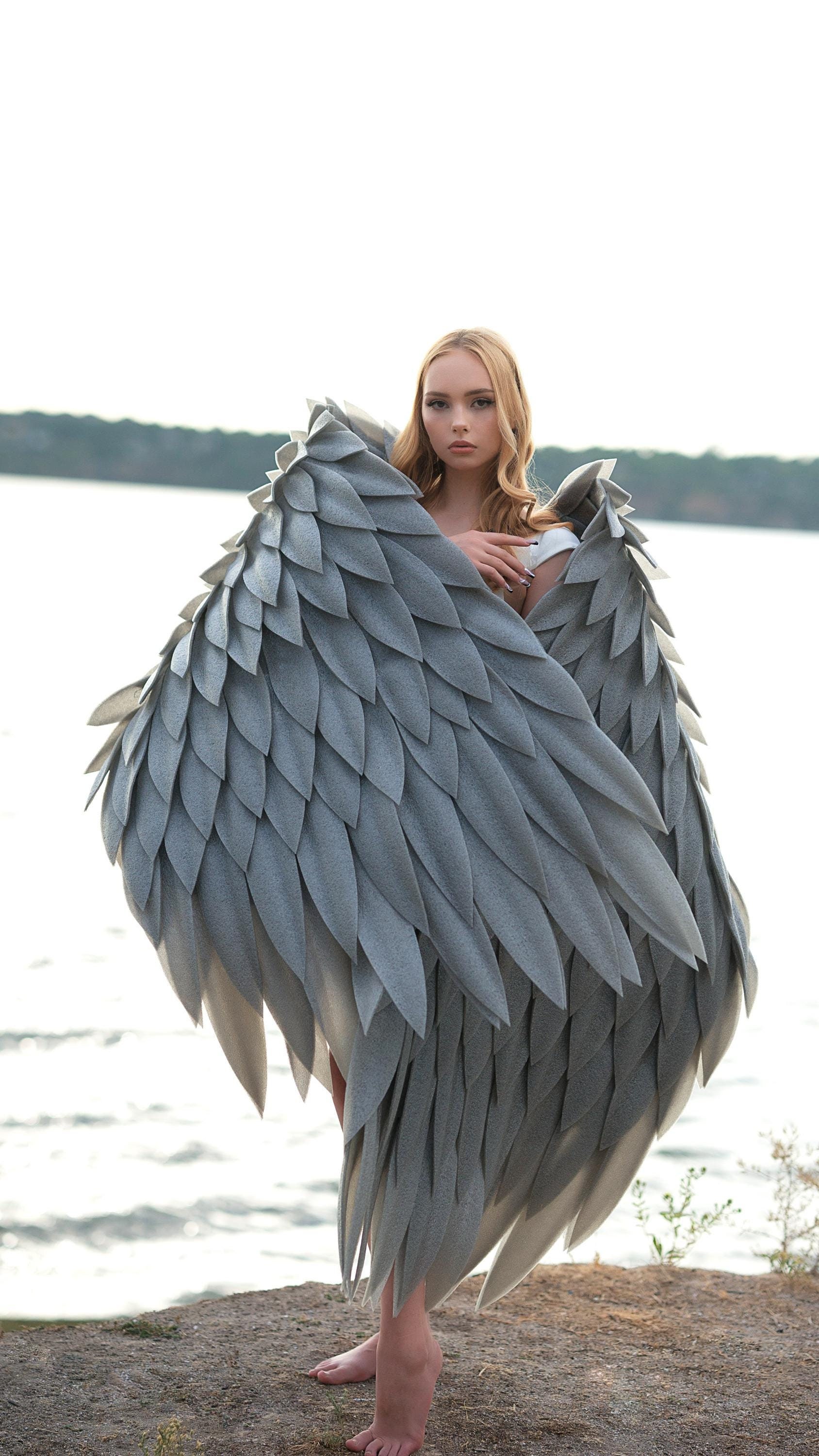 Graphite Color Dance Wings, Wings for Carnival, Cosplay Costume, Party ...