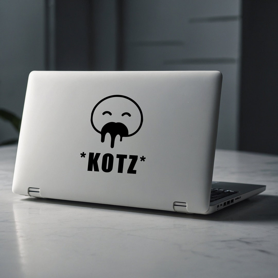 Vomiting Emoji No. 1, Sticker, Smiley Sticker Made of Vinyl Film for ...