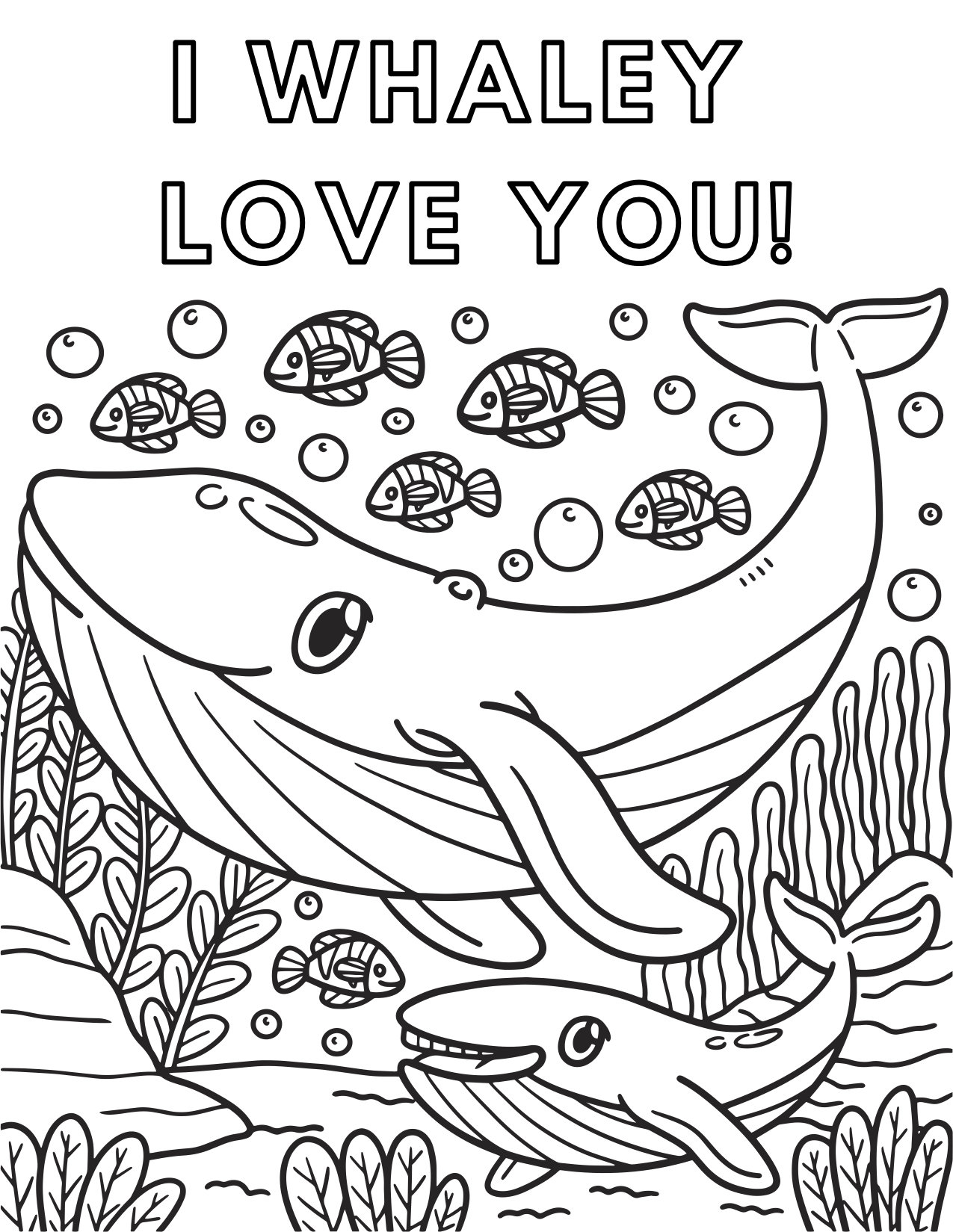 Ocean Animals and Puns Coloring Book Children's Coloring Book Instant ...