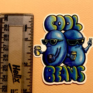 Cool Beans 2 Inch Vinyl Waterproof Die-cut Sticker - Etsy