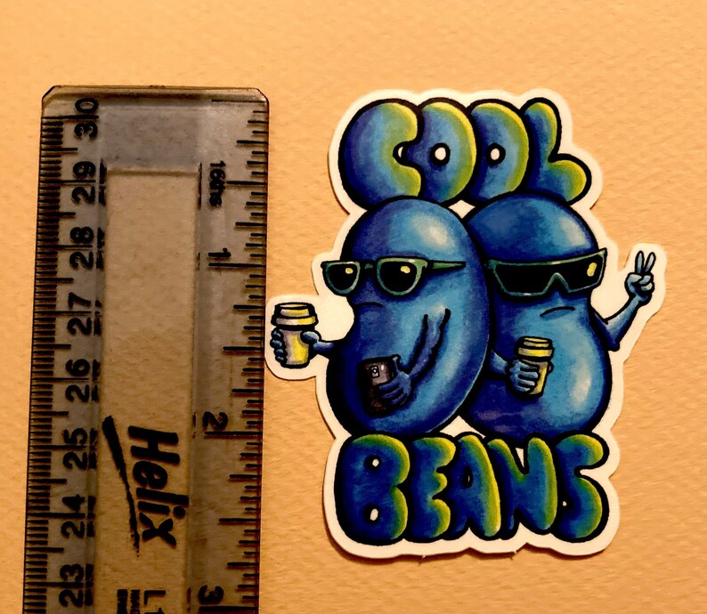 Cool Beans 2 Inch Vinyl Waterproof Die-cut Sticker - Etsy