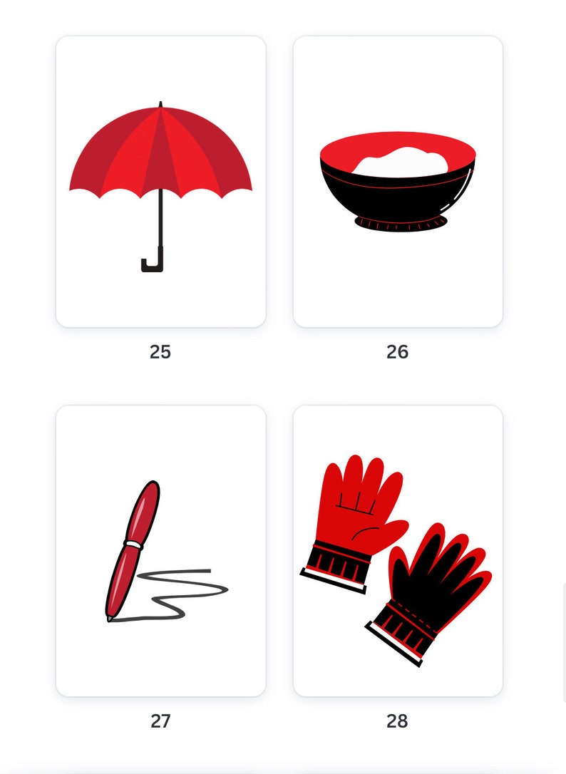 High Contrast Visual Stimulus Cards for Babies (3 - 6 Months) - Etsy