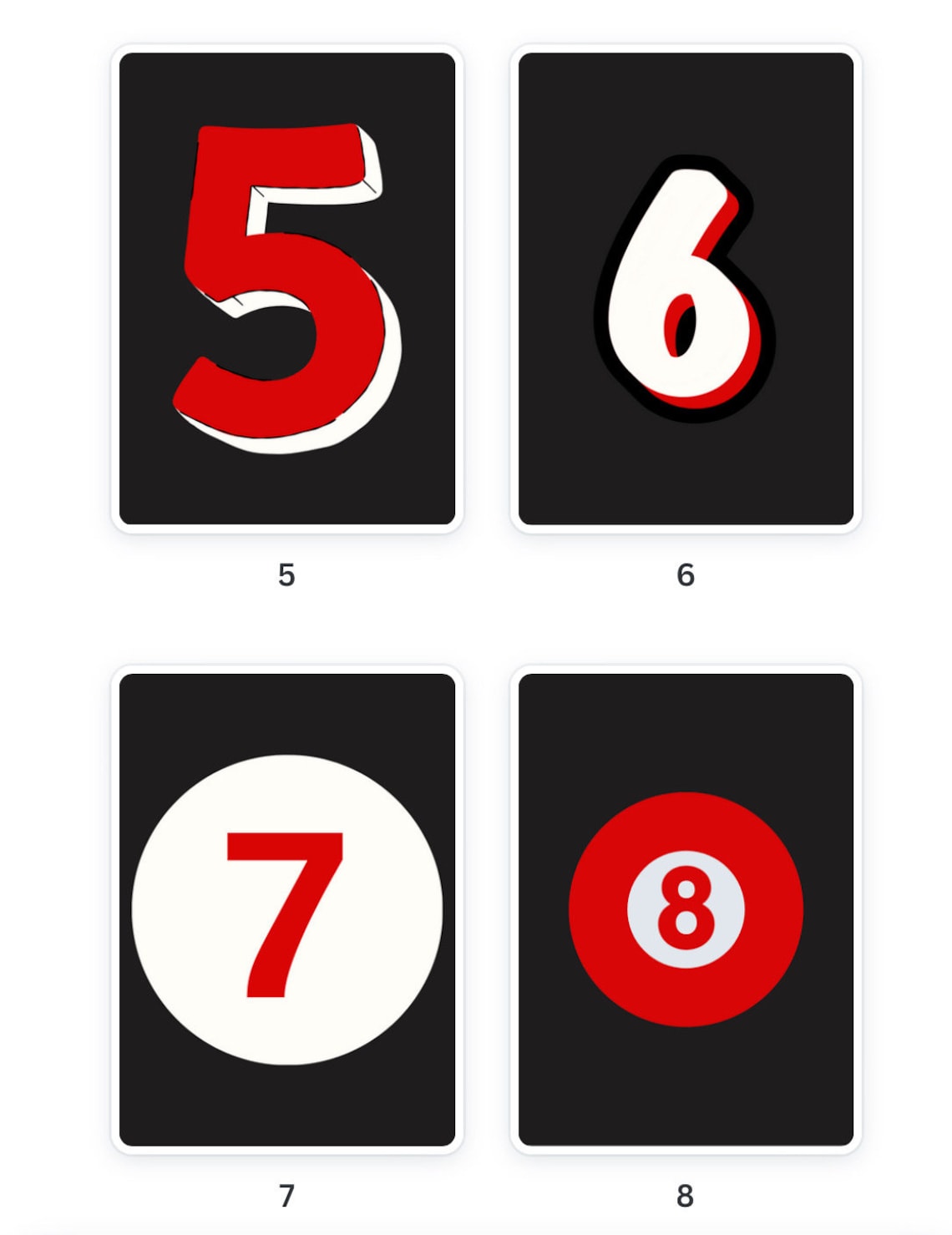 High Contrast Visual Stimulus Cards for Babies (3 - 6 Months) - Etsy