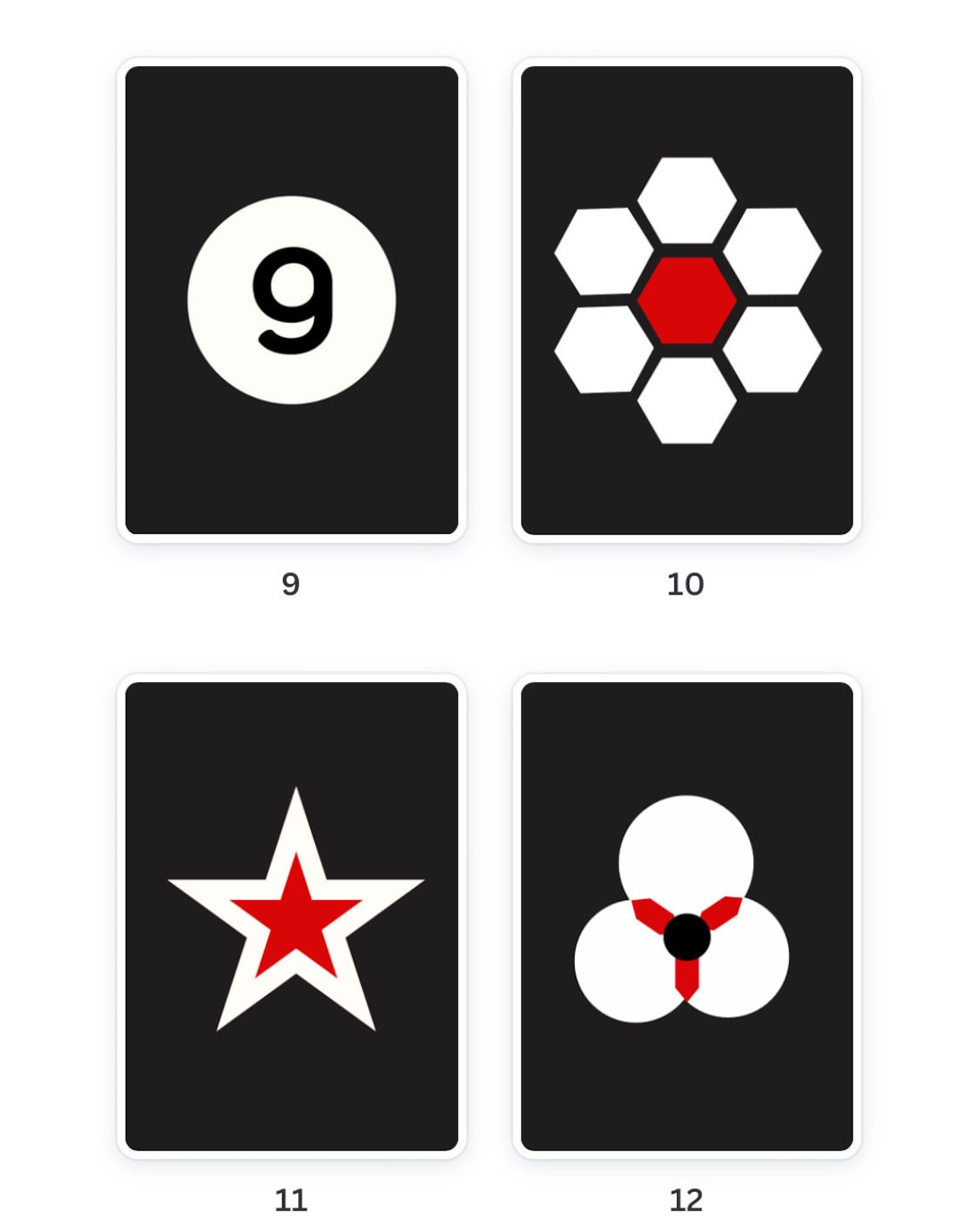 High Contrast Visual Stimulus Cards for Babies (3 - 6 Months) - Etsy