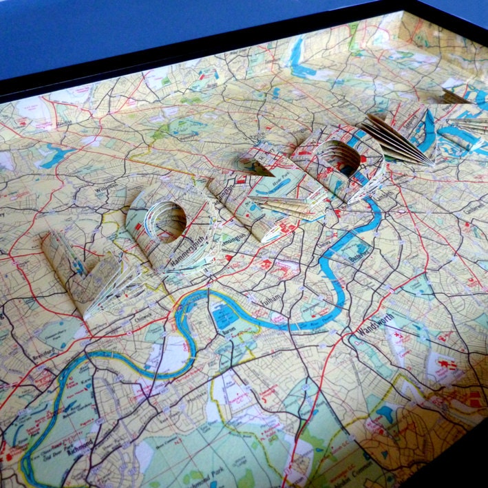 London Letter Map - Etsy