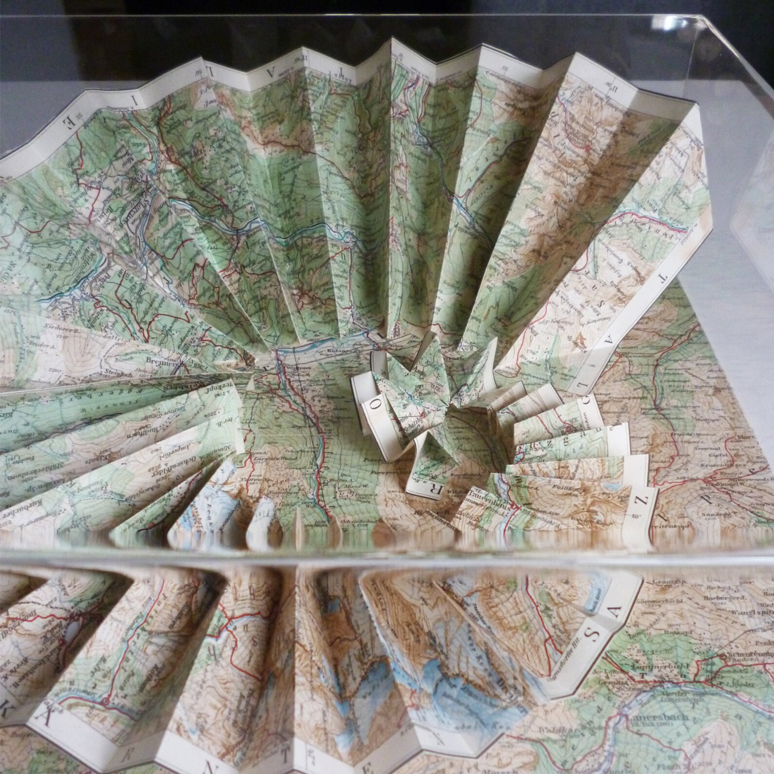 Map Swirl Artwork - Etsy