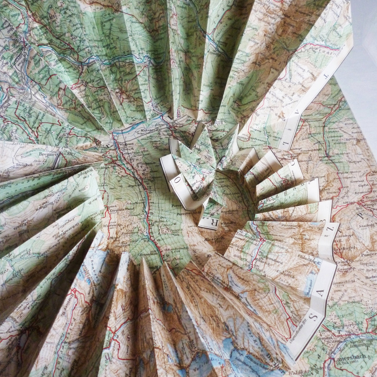 Map Swirl Artwork - Etsy