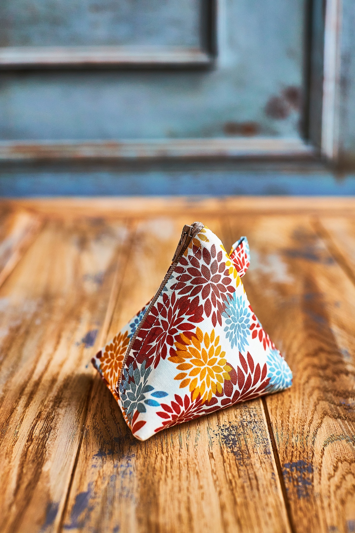 Small Triangle Zippered Pouch #3 - Etsy