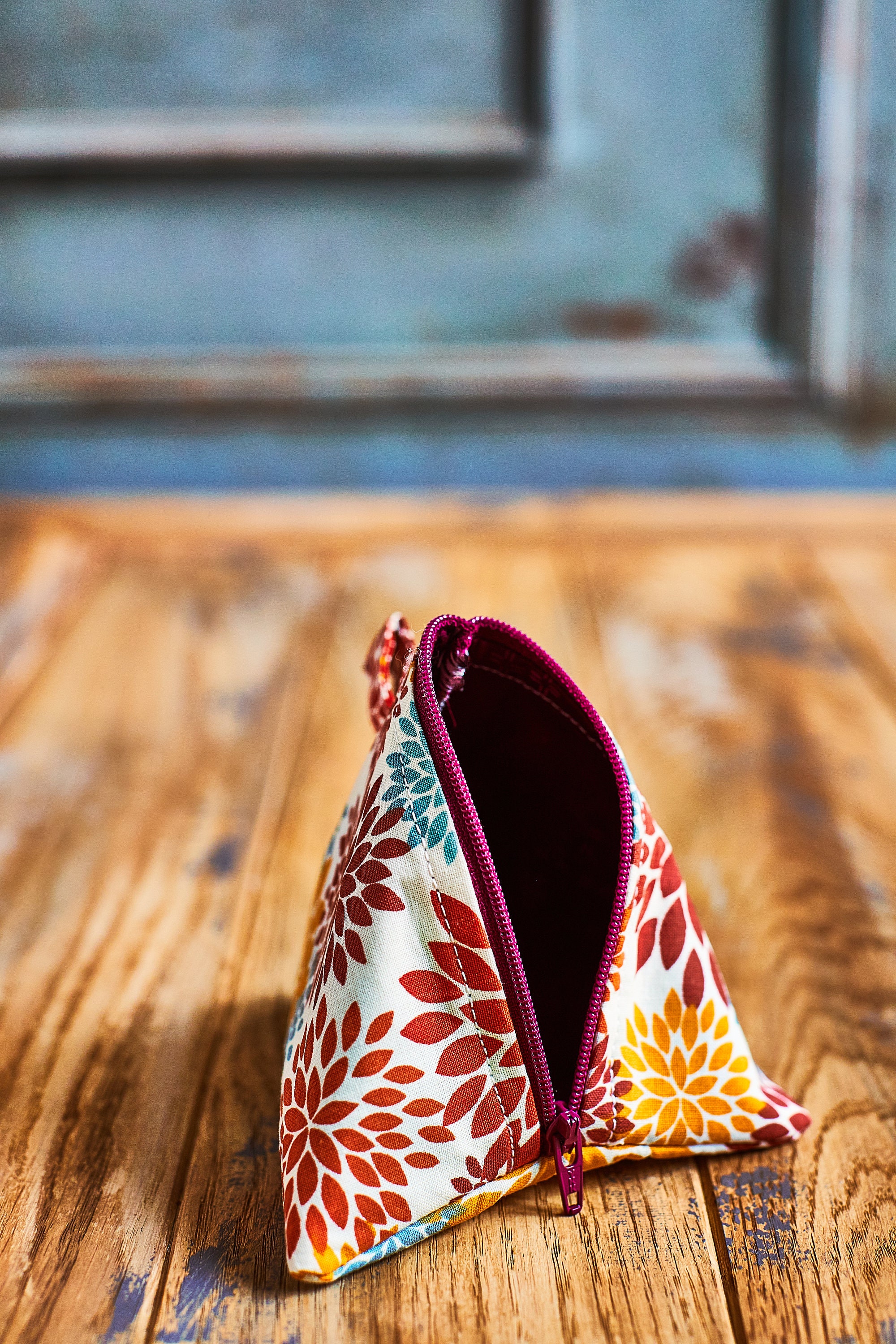 Small Triangle Zippered Pouch #3 - Etsy