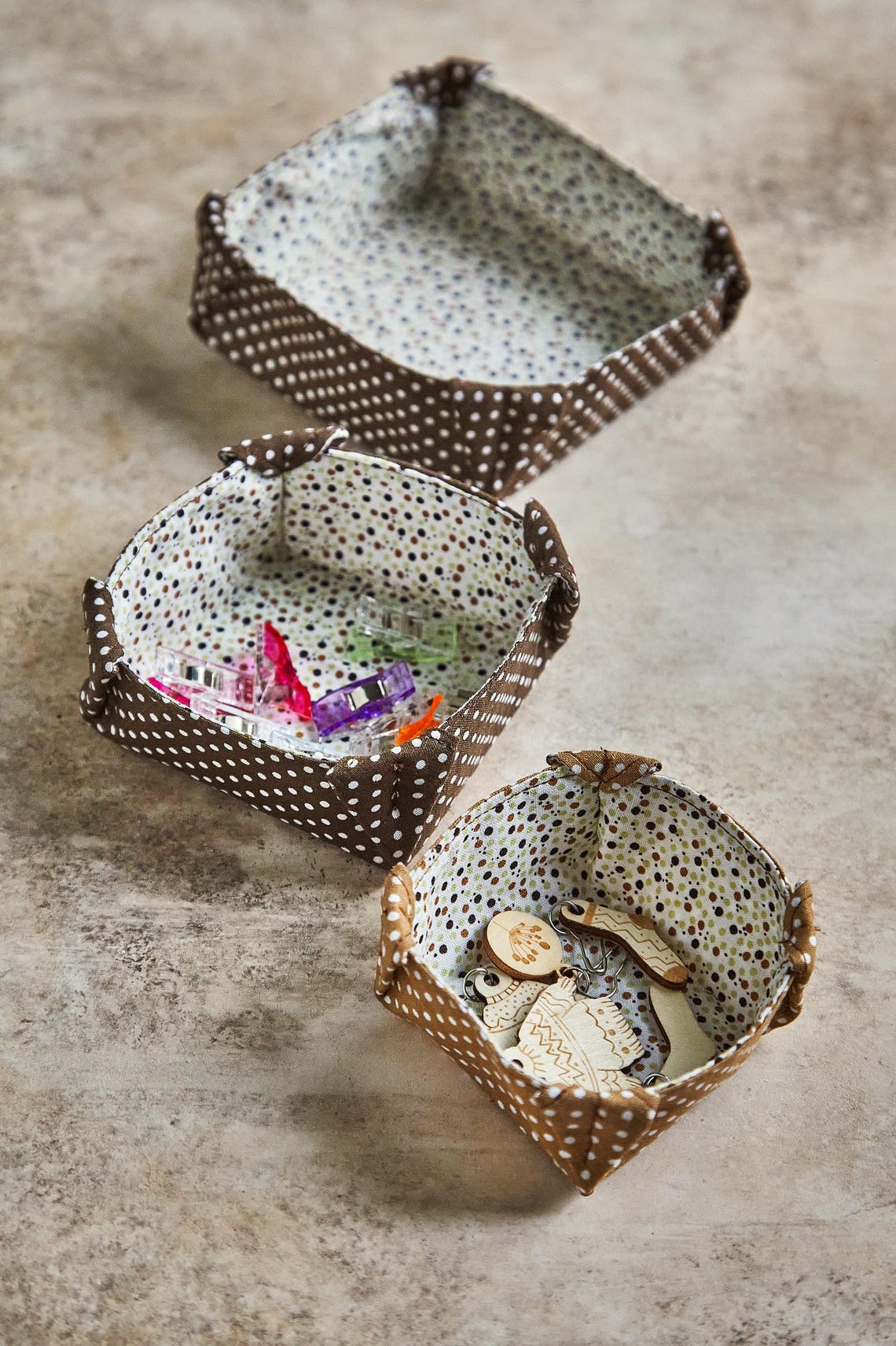 Nesting Fabric Trays - Etsy