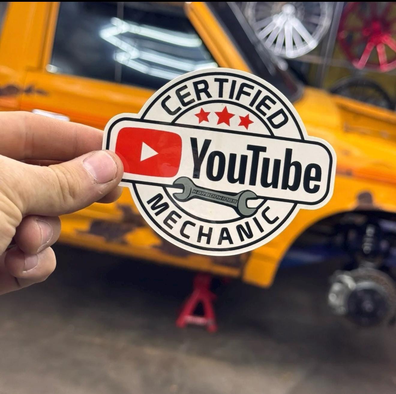 Mechanic Gifts Certified YouTube Mechanic Magnet Car Sticker - Funny ...