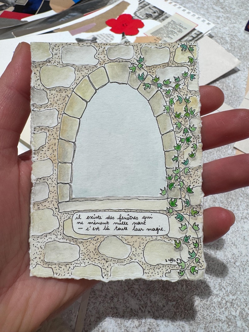 COOL (born in 1993) Windows, 2025 Watercolor on Paper, Signed and Dated ...