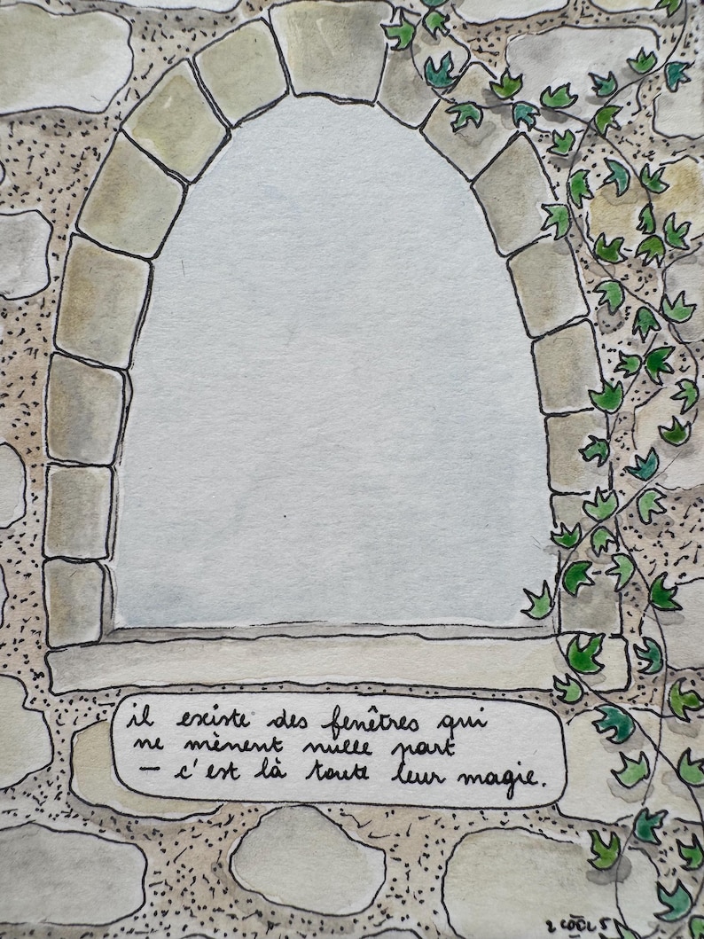 COOL (born in 1993) Windows, 2025 Watercolor on Paper, Signed and Dated ...