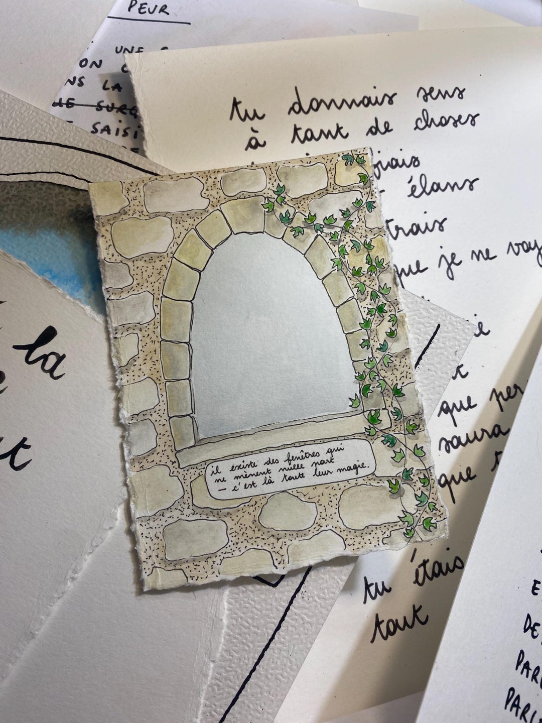 COOL (born in 1993) Windows, 2025 Watercolor on Paper, Signed and Dated ...