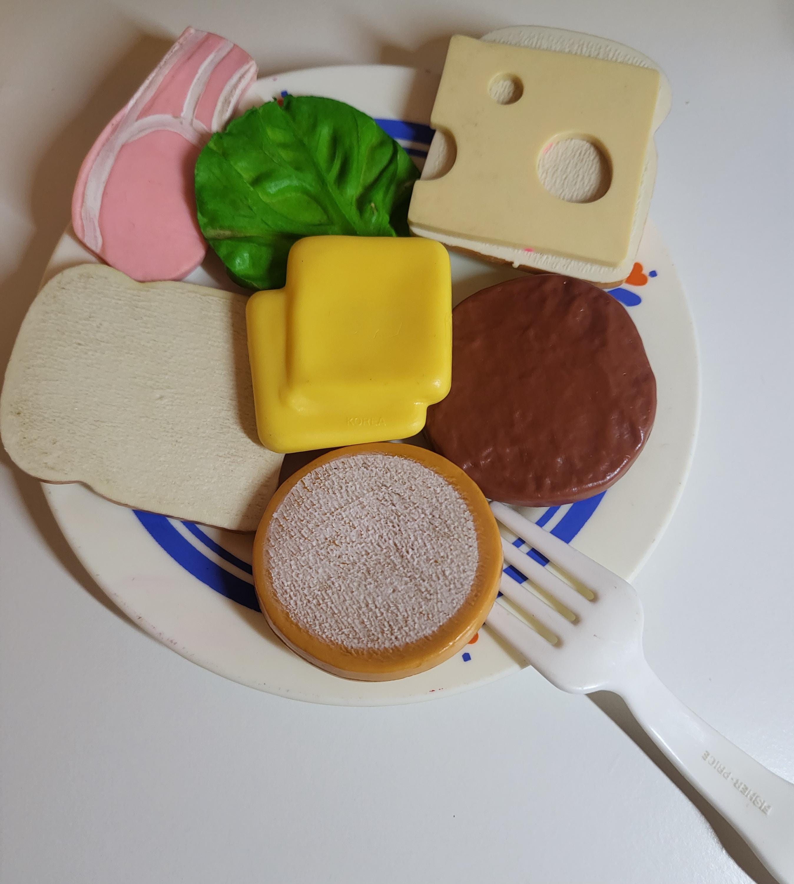 Vintage Fisher Price Fun With Food Kitchen Set 1987 Retro Toaster Oven ...