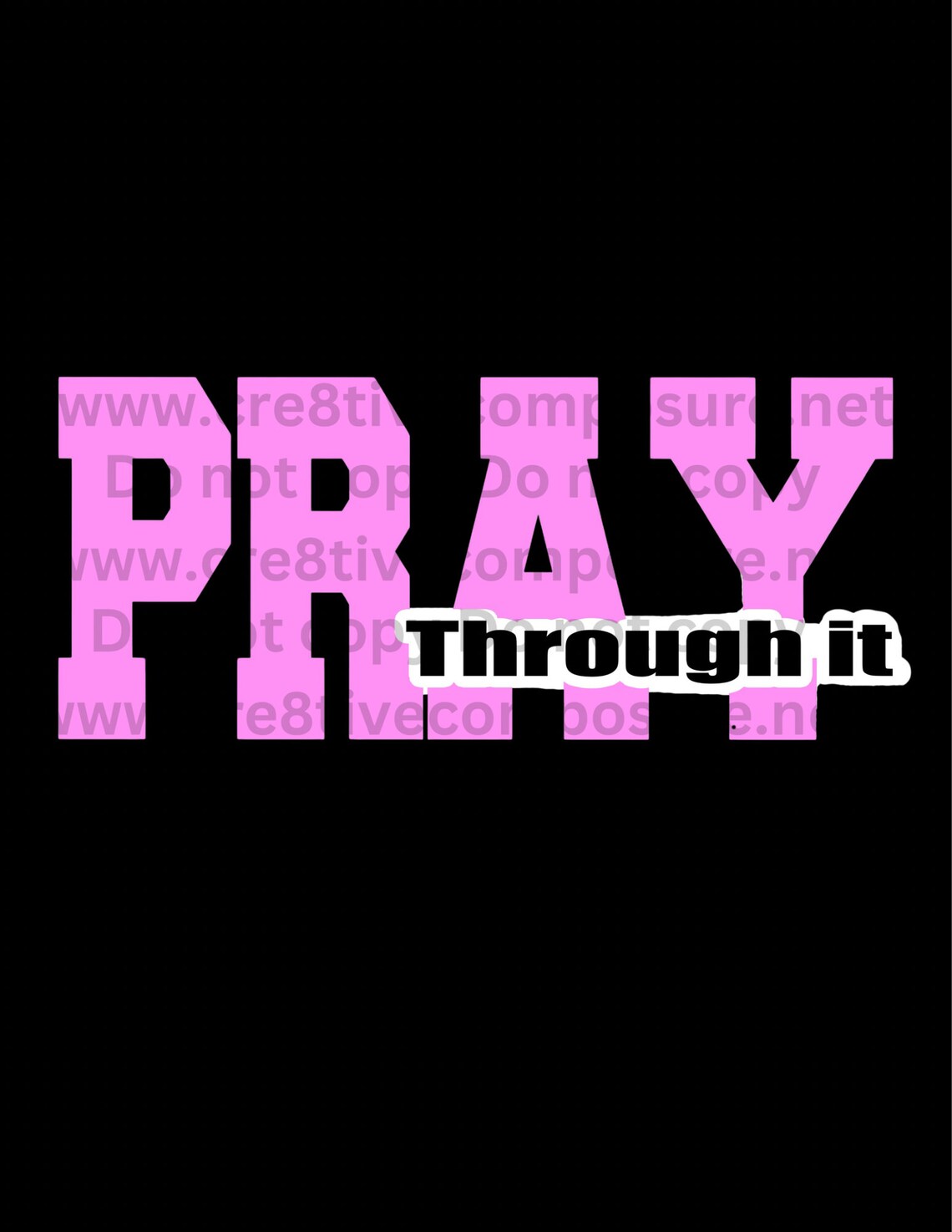 Pink Pray Through It Digital Download - Etsy