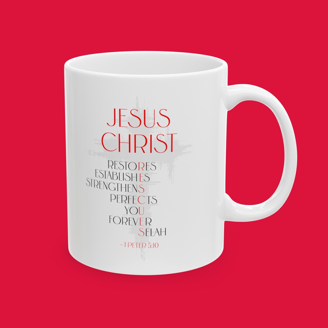 Jesus Rescues Jesus Saves Salvation Scripture Coffee Cup Jesus Christ ...