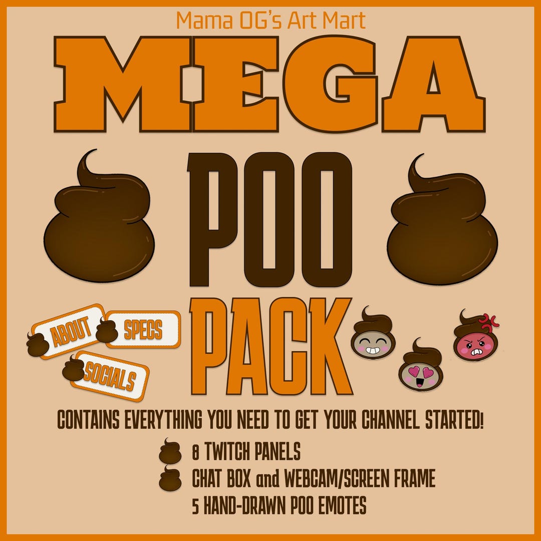 MEGA Poo Pack (orange) - Everything You Need to Get Your Channel ...